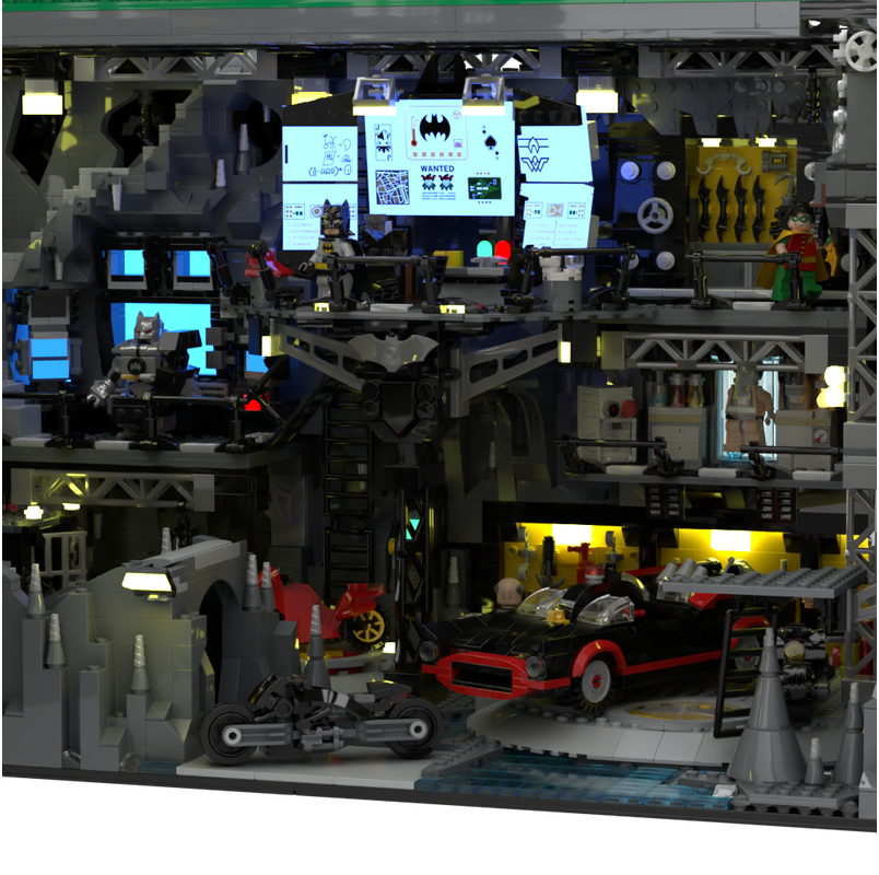 LEGO MOC Batcave & Wayne Manor - 76252 & 21330 Modular Building ...