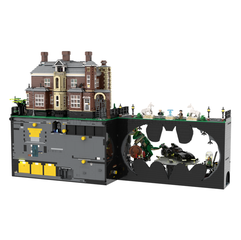 LEGO MOC Batcave & Wayne Manor - 76252 & 21330 Modular Building ...