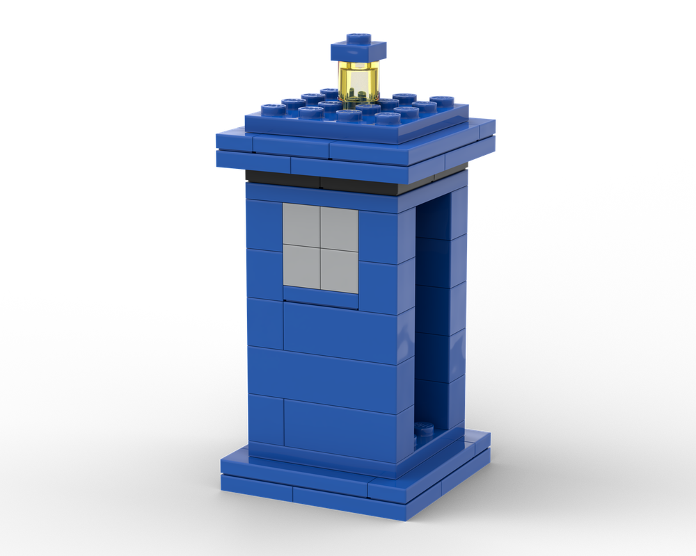 LEGO MOC Simple Tardis / Police Box by rneptune | Rebrickable - Build ...
