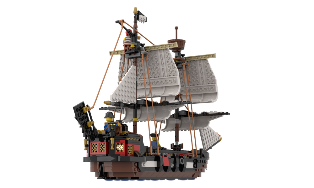 LEGO MOC Barely-Cuda Brig by Jappelsap98 | Rebrickable - Build with LEGO