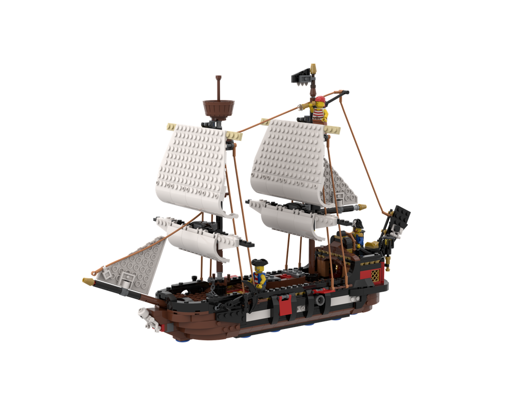 LEGO MOC Barely-Cuda Brig by Jappelsap98 | Rebrickable - Build with LEGO