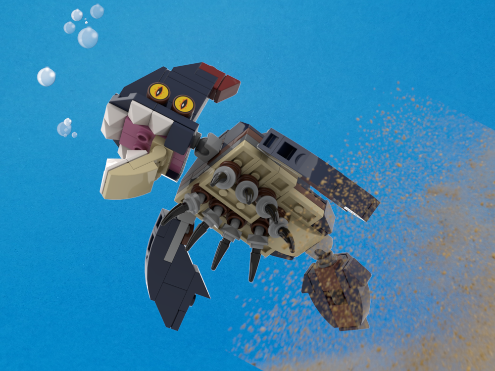 LEGO MOC Sand Shark (Subnautica) by studder_builds | Rebrickable - Build with LEGO