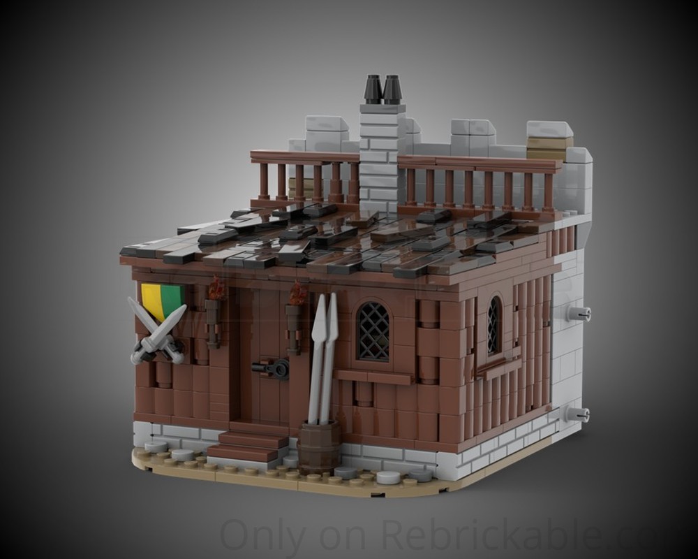 LEGO MOC Modular Castle Barracks by bri_CK_One | Rebrickable - Build ...