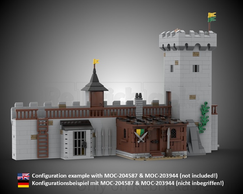 LEGO MOC Modular Castle Barracks by bri_CK_One | Rebrickable - Build ...