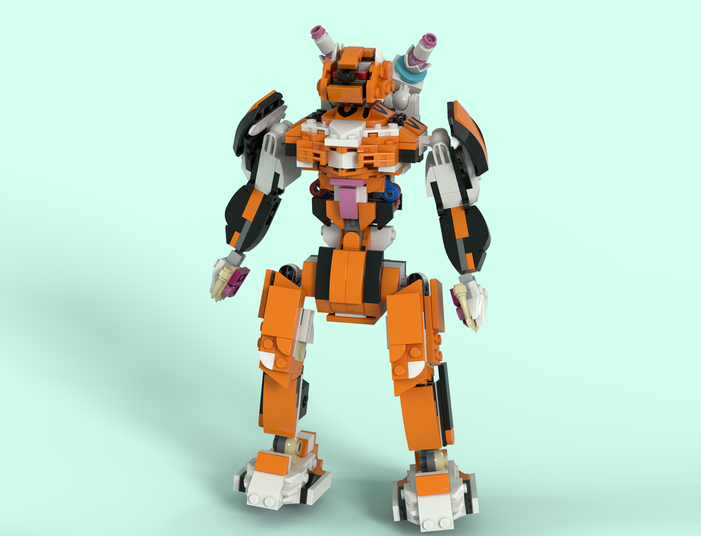 LEGO MOC Robot Tiger Titan by Sire_Mew | Rebrickable - Build with LEGO