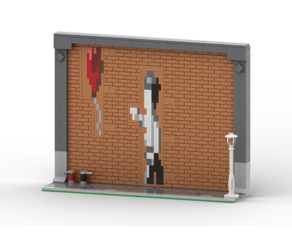LEGO MOC-207150 Minifig with Balloon Graffiti by Brickland Hills ...