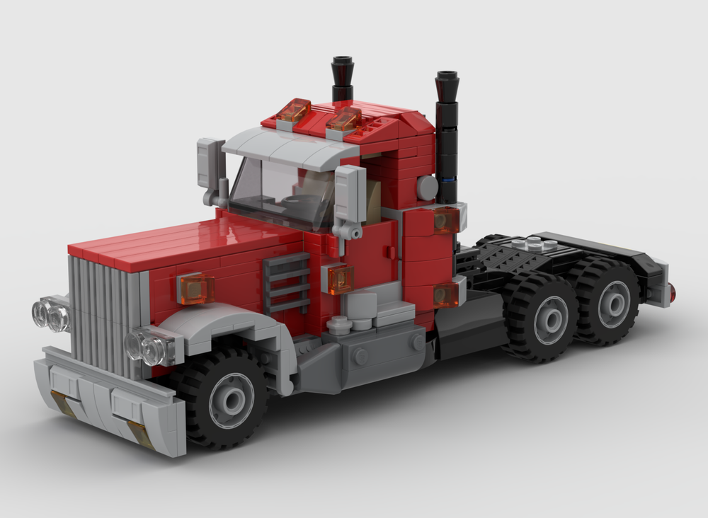 LEGO MOC Semi-Modular Semi Truck by FourEyes4456 | Rebrickable - Build ...