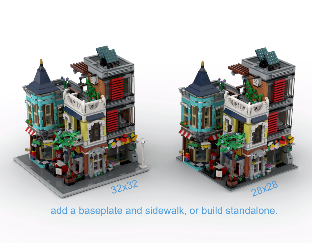 LEGO MOC-207159 Creator's Corner modular - 2x2 alternate build for ...