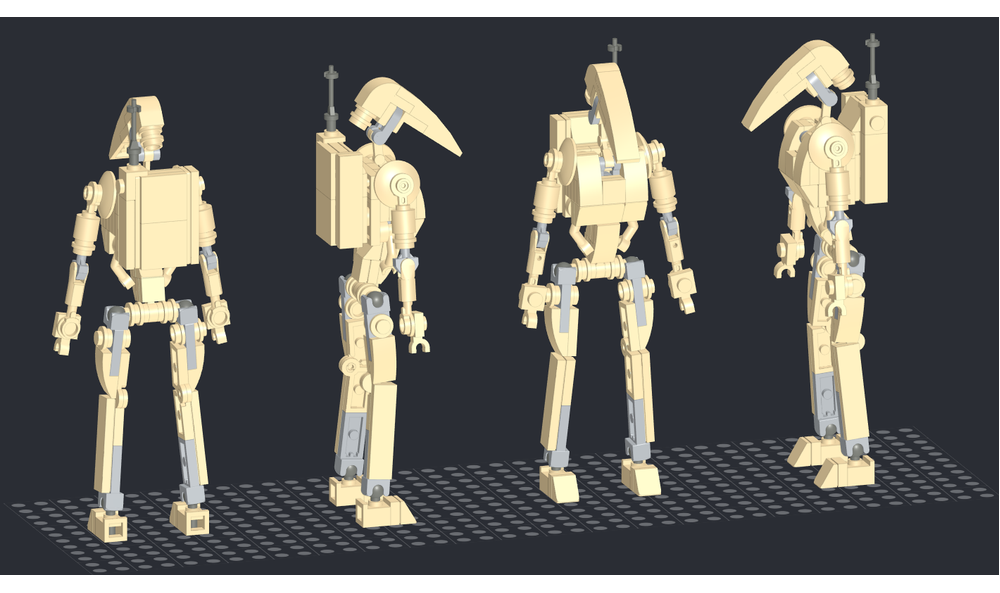 LEGO MOC-207166 Star Wars B1 Battle Droid by Tman179 | Rebrickable ...