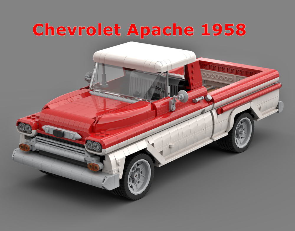 LEGO MOC Chevrolet Apache 1958 (Red version) by syzygy87 | Rebrickable ...