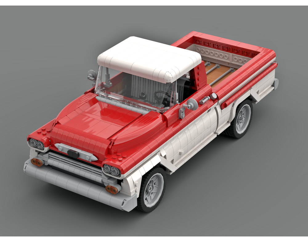 LEGO MOC Chevrolet Apache 1958 (Red version) by syzygy87 | Rebrickable ...