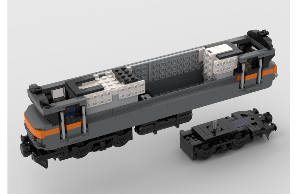 LEGO MOC BB7200 SNCF Locomotive by Ganymède | Rebrickable - Build with LEGO