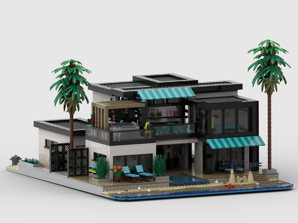 LEGO MOC-207248 Caribbean Beach Villa by Cvanhulle | Rebrickable ...