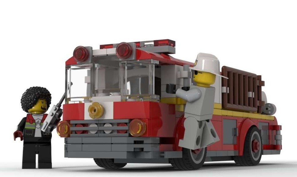 LEGO MOC City Fire Engine by Miroslaw_Sprzeglo | Rebrickable - Build ...