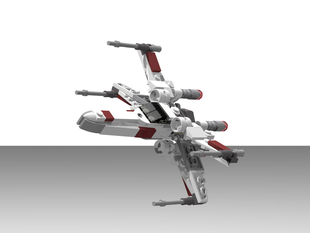 LEGO MOC Mini X-Wing (1:100) by nevergreen | Rebrickable - Build with LEGO