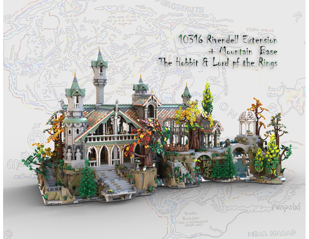 LEGO MOC Rivendell 10316 Extension Mountain base by Fanpeixi ...