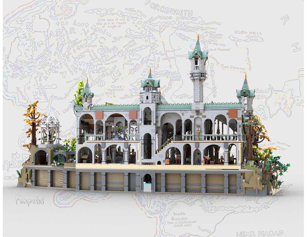 LEGO MOC Rivendell 10316 Extension Mountain base by Fanpeixi ...