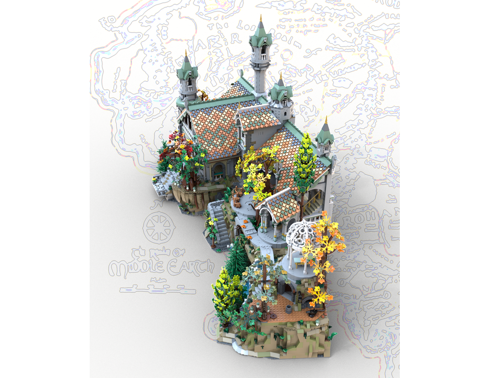 LEGO MOC Rivendell 10316 Extension Mountain base by Fanpeixi ...