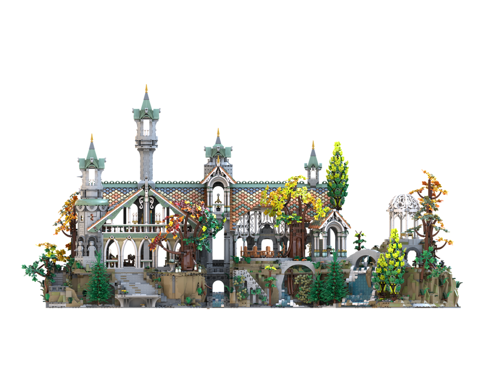 LEGO MOC Rivendell 10316 Extension Mountain base by Fanpeixi ...