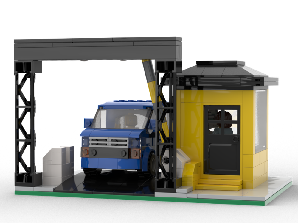 LEGO MOC Modular toll booth by Viernes | Rebrickable - Build with LEGO