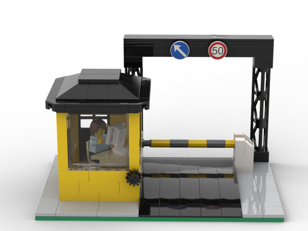 LEGO MOC Modular toll booth by Viernes | Rebrickable - Build with LEGO