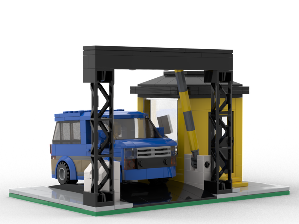 LEGO MOC Modular toll booth by Viernes | Rebrickable - Build with LEGO