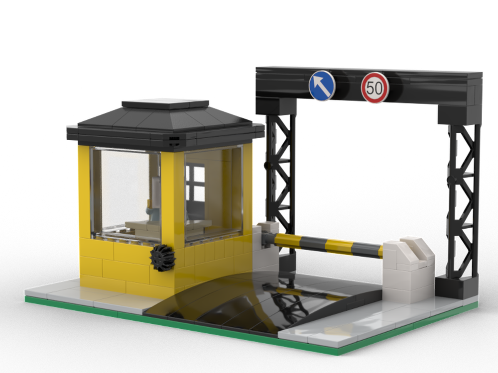 LEGO MOC Modular toll booth by Viernes | Rebrickable - Build with LEGO