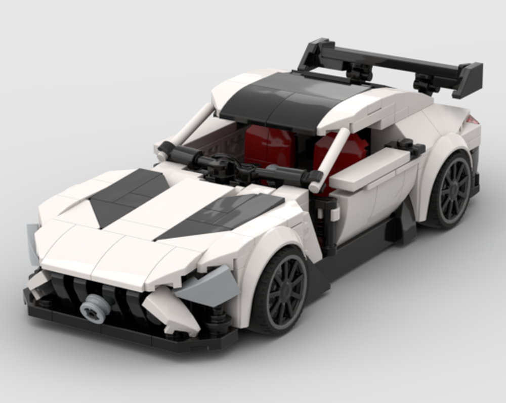 LEGO MOC Mercedes AMG GT Black Series - White by mp_mocs | Rebrickable ...