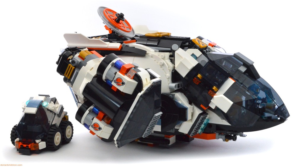 Lego Moc Space Construction Landing Ship By Dorianbricktron