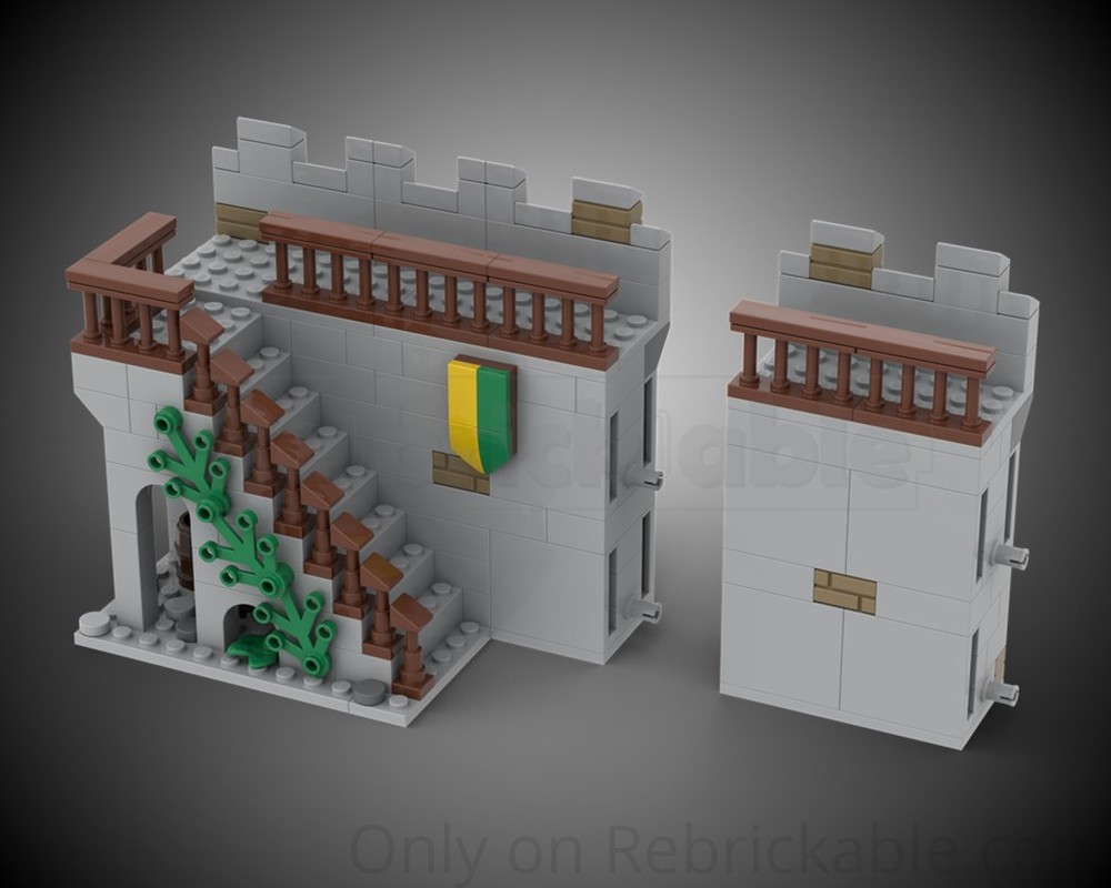 LEGO MOC Modular Castle Wall Basic Set by bri_CK_One | Rebrickable ...