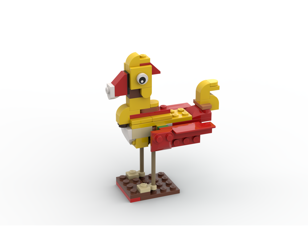 LEGO MOC 30670 Chicken by Nequmodiva | Rebrickable - Build with LEGO