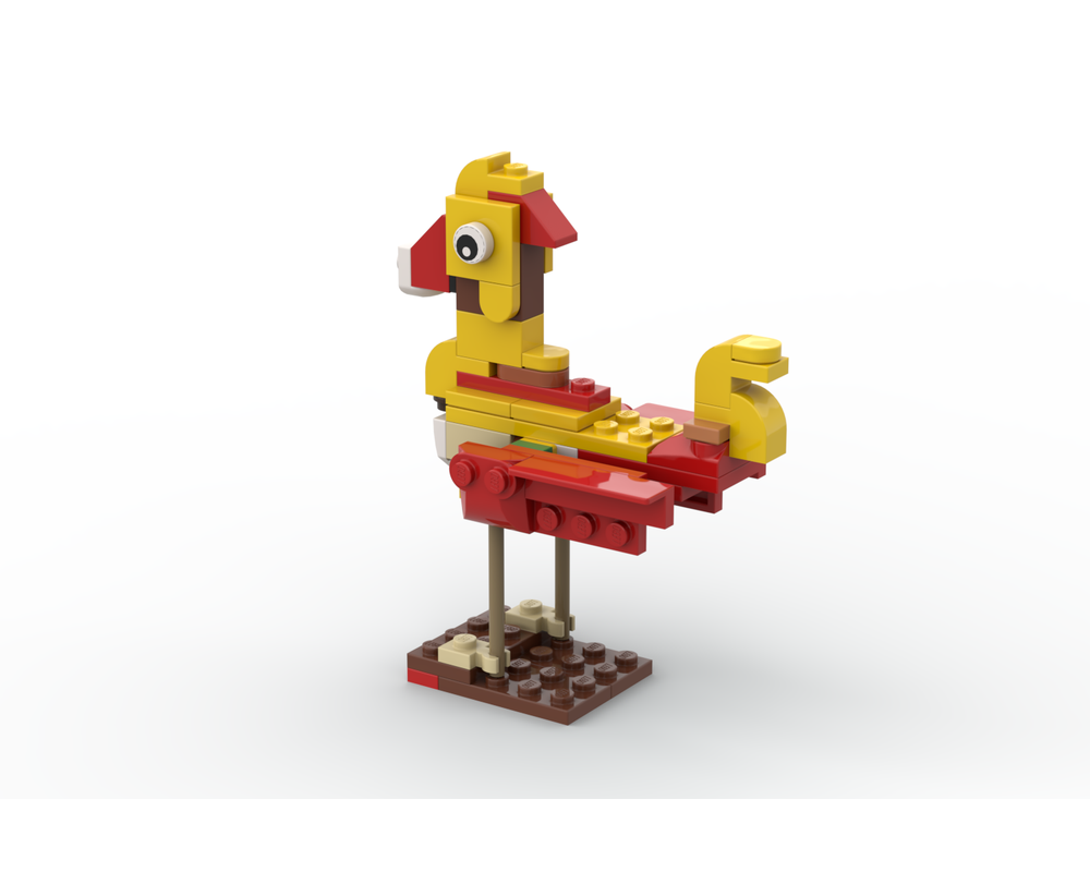 LEGO MOC 30670 Chicken by Nequmodiva | Rebrickable - Build with LEGO
