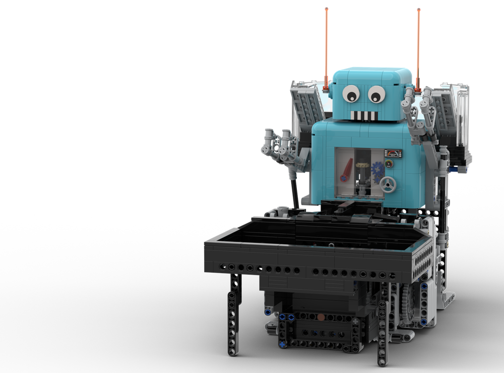 LEGO MOC Vintage Robot - GBC Module by Pinwheel | Rebrickable - Build ...