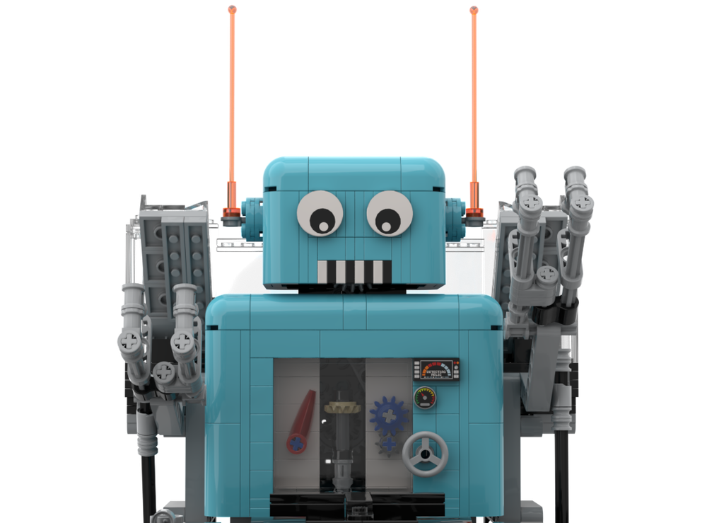 LEGO MOC Vintage Robot - GBC Module by Pinwheel | Rebrickable - Build ...