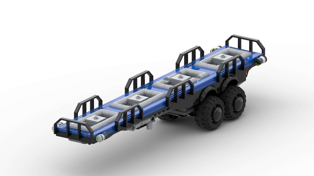 LEGO MOC Semi trailer for offroad adventure truck 3 (flatbed for ...