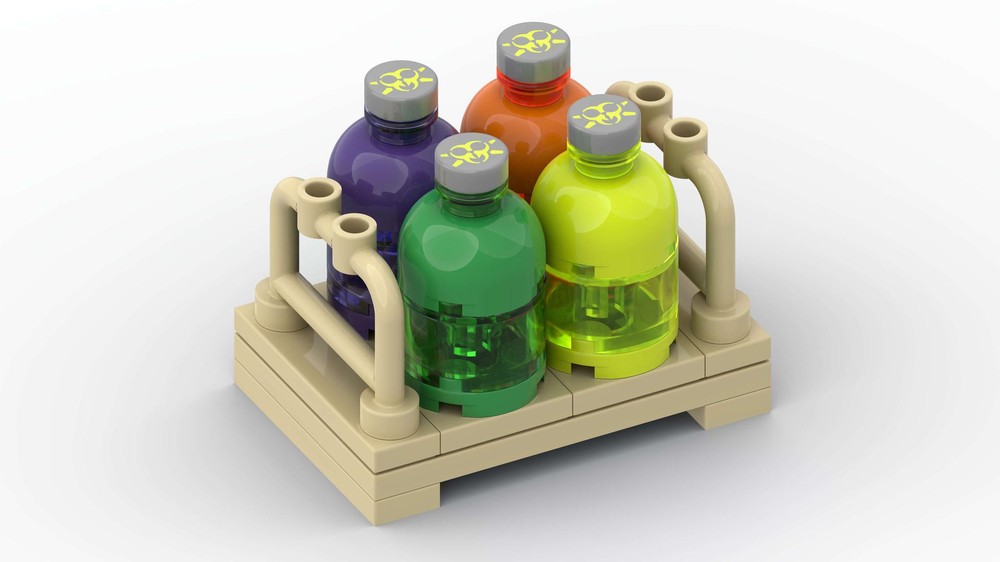 LEGO MOC cargo pallet (toxic chemicals) by P6tu | Rebrickable - Build ...