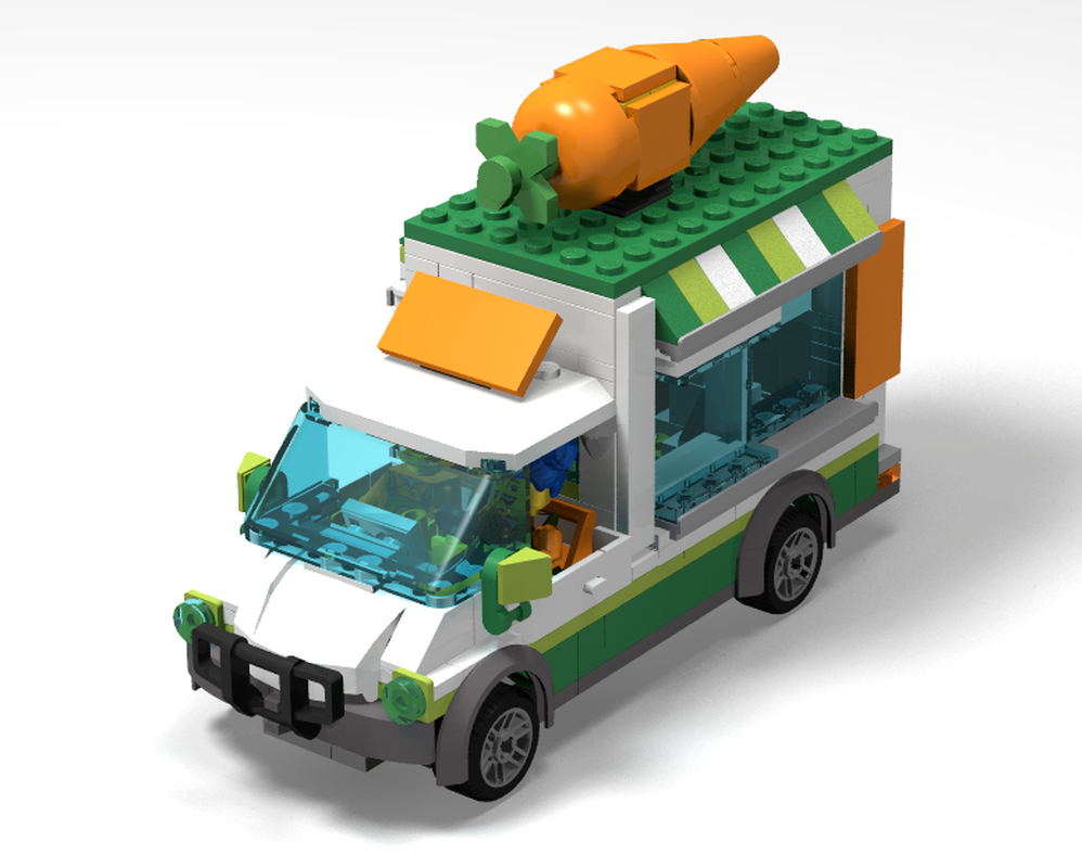 LEGO MOC 7 stud-wide Farmers Market Van by w-Teilchen | Rebrickable ...