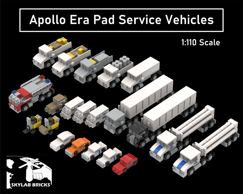 LEGO MOC Launch Complex 39 Pad Service Vehicles 1:110 Scale by ...