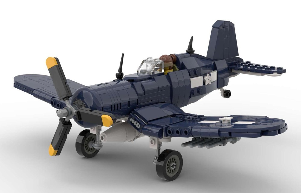LEGO MOC F4U-1D Corsair 1:45 by pigletciamek | Rebrickable - Build with ...
