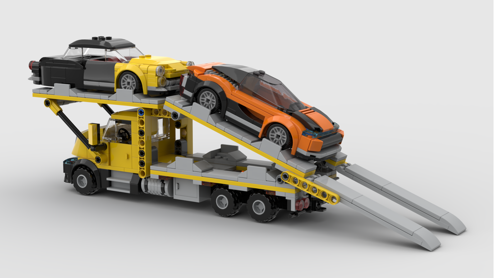 LEGO MOC Car transport truck by phigeon | Rebrickable - Build with LEGO