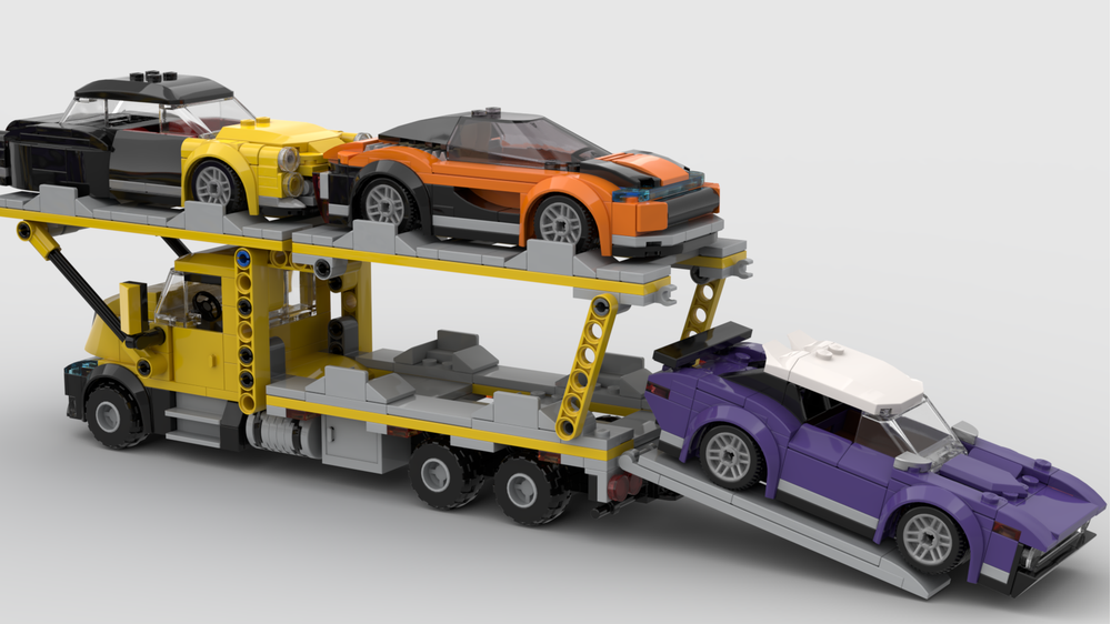 LEGO MOC Car transport truck by phigeon | Rebrickable - Build with LEGO