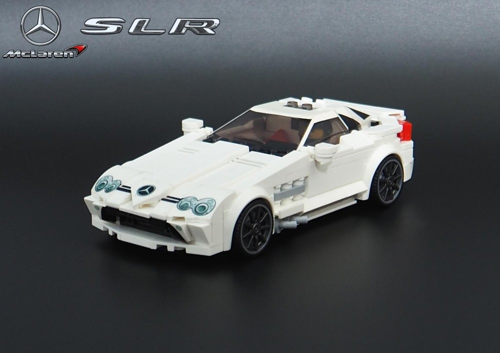 LEGO MOC-207425 McLaren Mercedes SLR (White) - Speed Champions 8 Studs ...