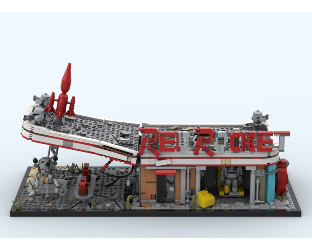 LEGO MOC Fallout Red Rocket Gas Station by AKIRA5000gold | Rebrickable ...