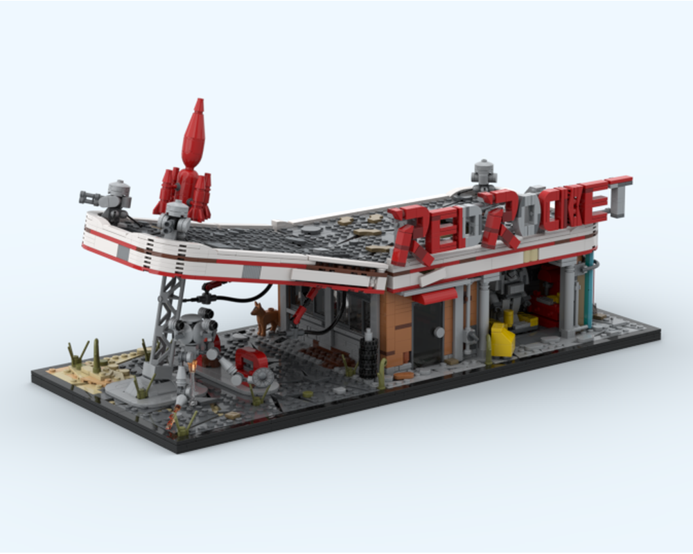 LEGO MOC Fallout Red Rocket Gas Station by AKIRA5000gold | Rebrickable ...