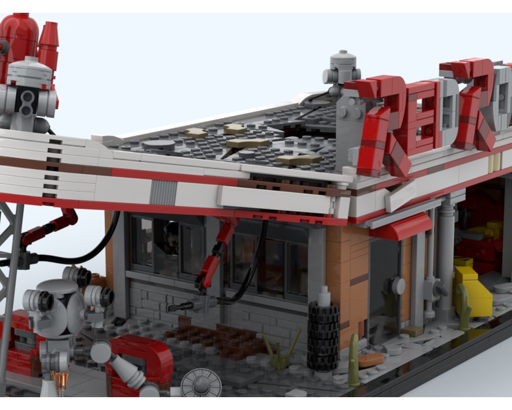 LEGO MOC Fallout Red Rocket Gas Station by AKIRA5000gold | Rebrickable ...