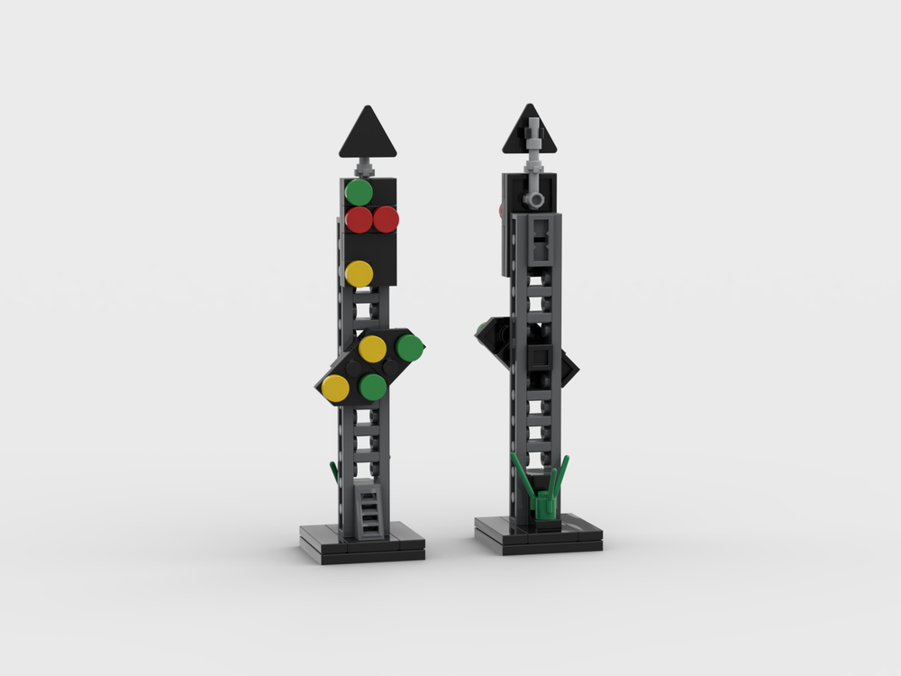 LEGO MOC Train Signal by BrickHappens | Rebrickable - Build with LEGO