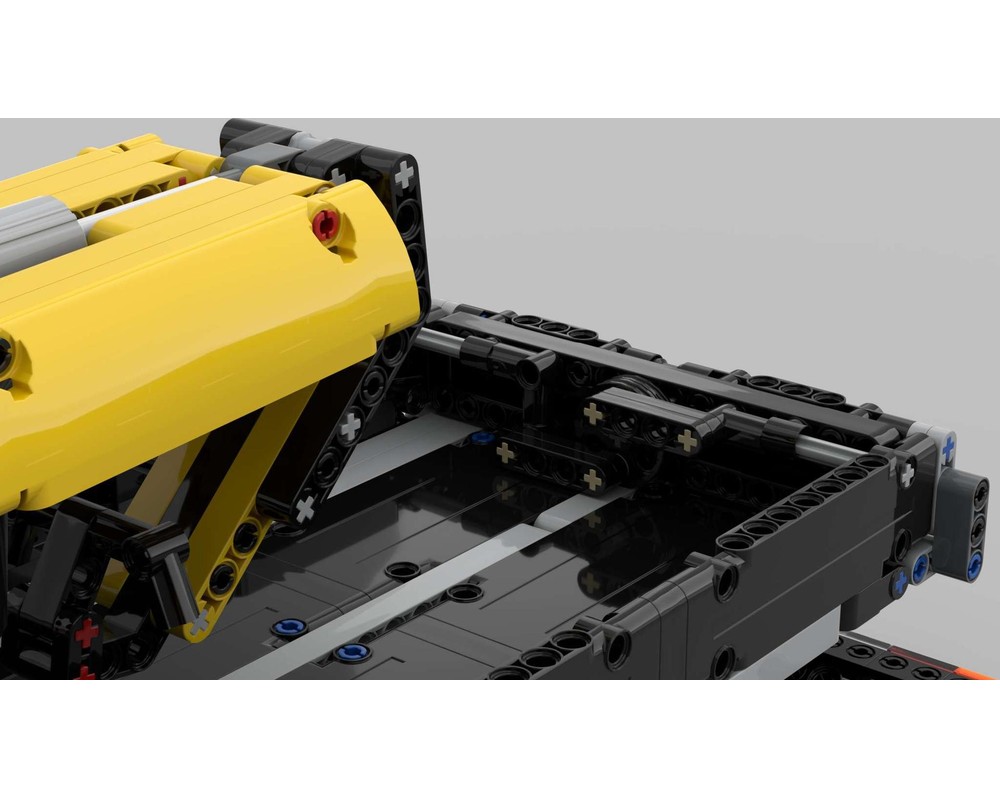 Lego Moc Red American Cranetruck By Pumluf Rebrickable Build With Lego