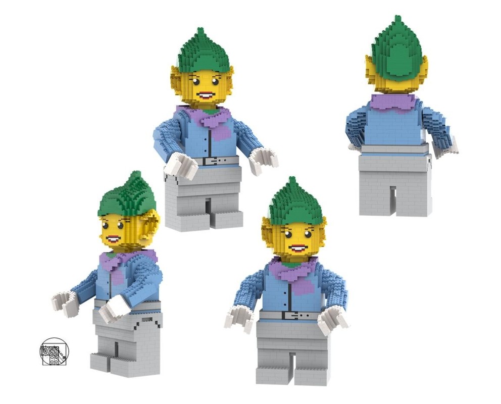 LEGO MOC Maxi figure Female Elf by Bricksculpture.net | Rebrickable ...