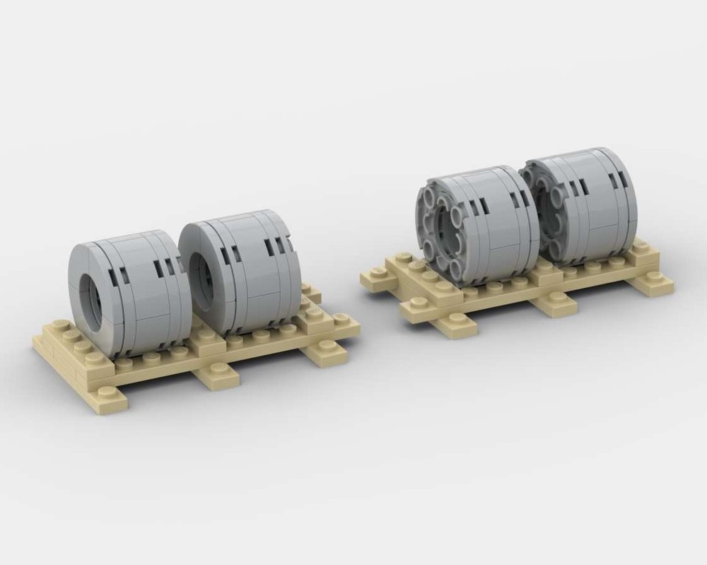 LEGO MOC Steel Coil Load for 52ft Mill Gondola by E-05 | Rebrickable ...