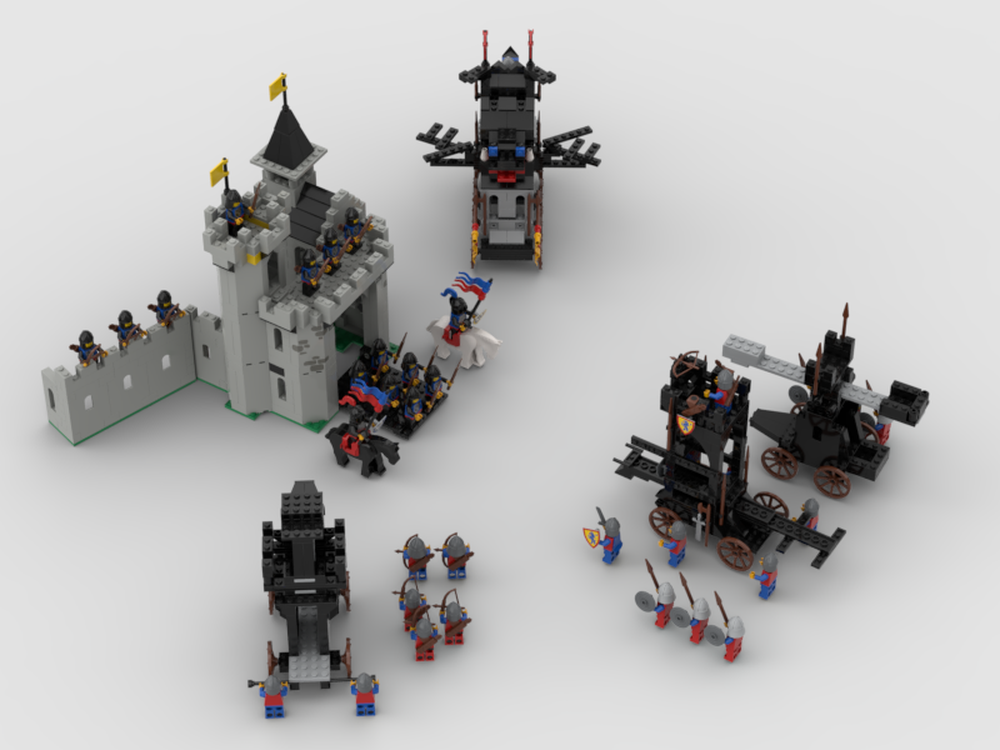 LEGO MOC Black Falcons Castle Siege by carnby2000 | Rebrickable - Build ...